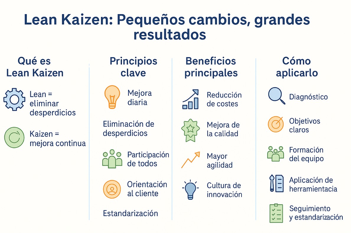 Cómo Lean Kaizen puede transformar tu productividad empresarial