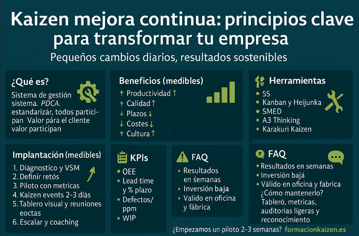 S Kaizen explicado: organización y eficiencia al estilo japonés